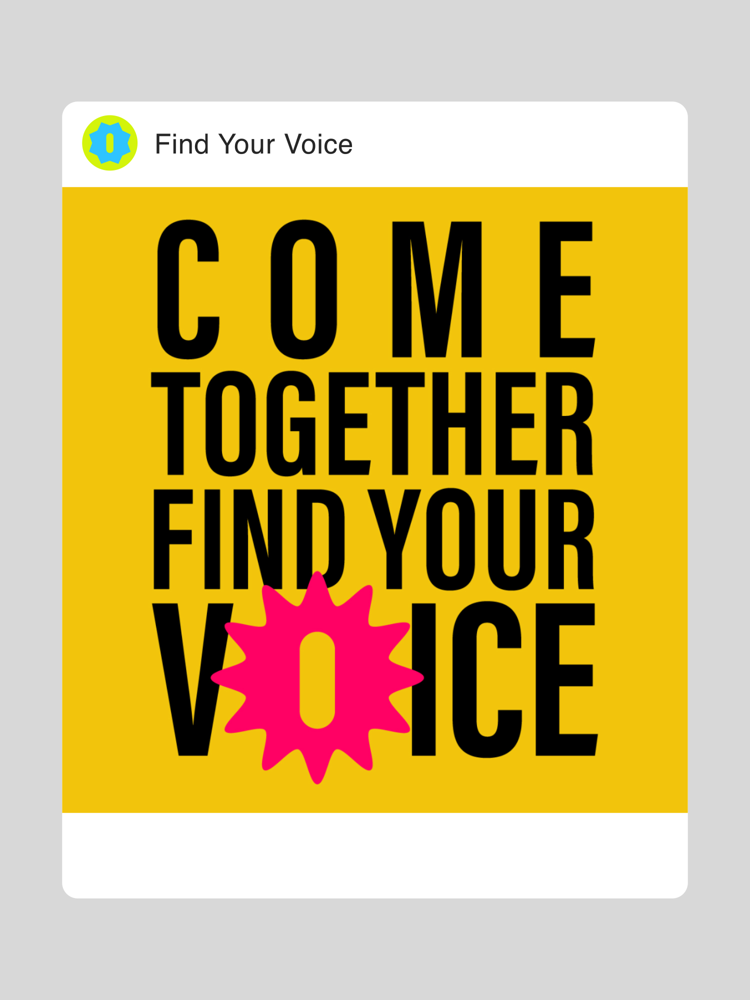Find Your Voice